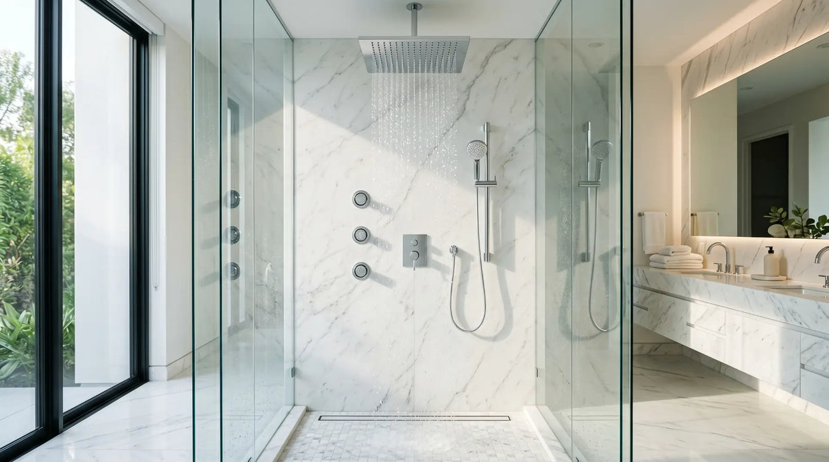 Shower Systems Buying Guide: Rain Heads, Panels & Everything in Betwee