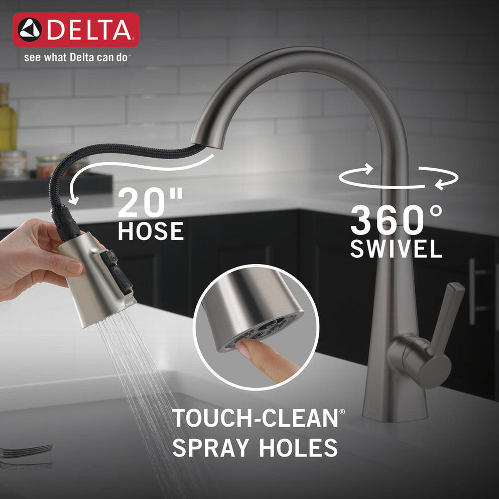 Delta Lenta Single-Handle Pull-Down Kitchen Faucet