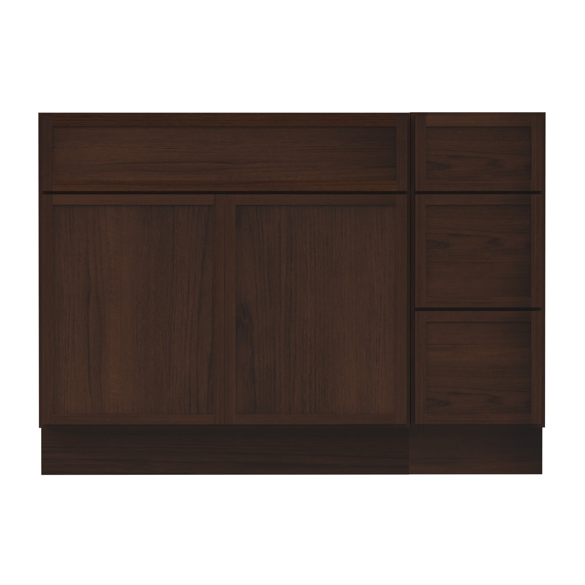 Vanity Art Alora 45" Wood Bathroom Vanity Cabinet without Top - 3 Draw
