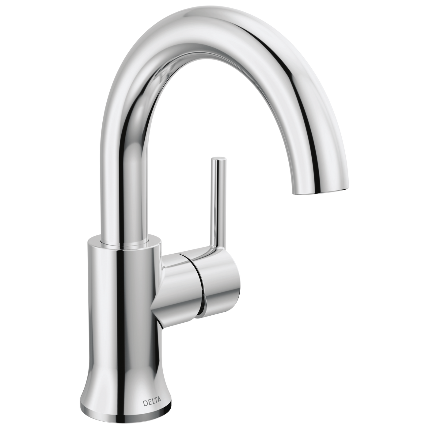 Delta Trinsic Single Handle Bathroom Faucet - High Arc with Side Lever