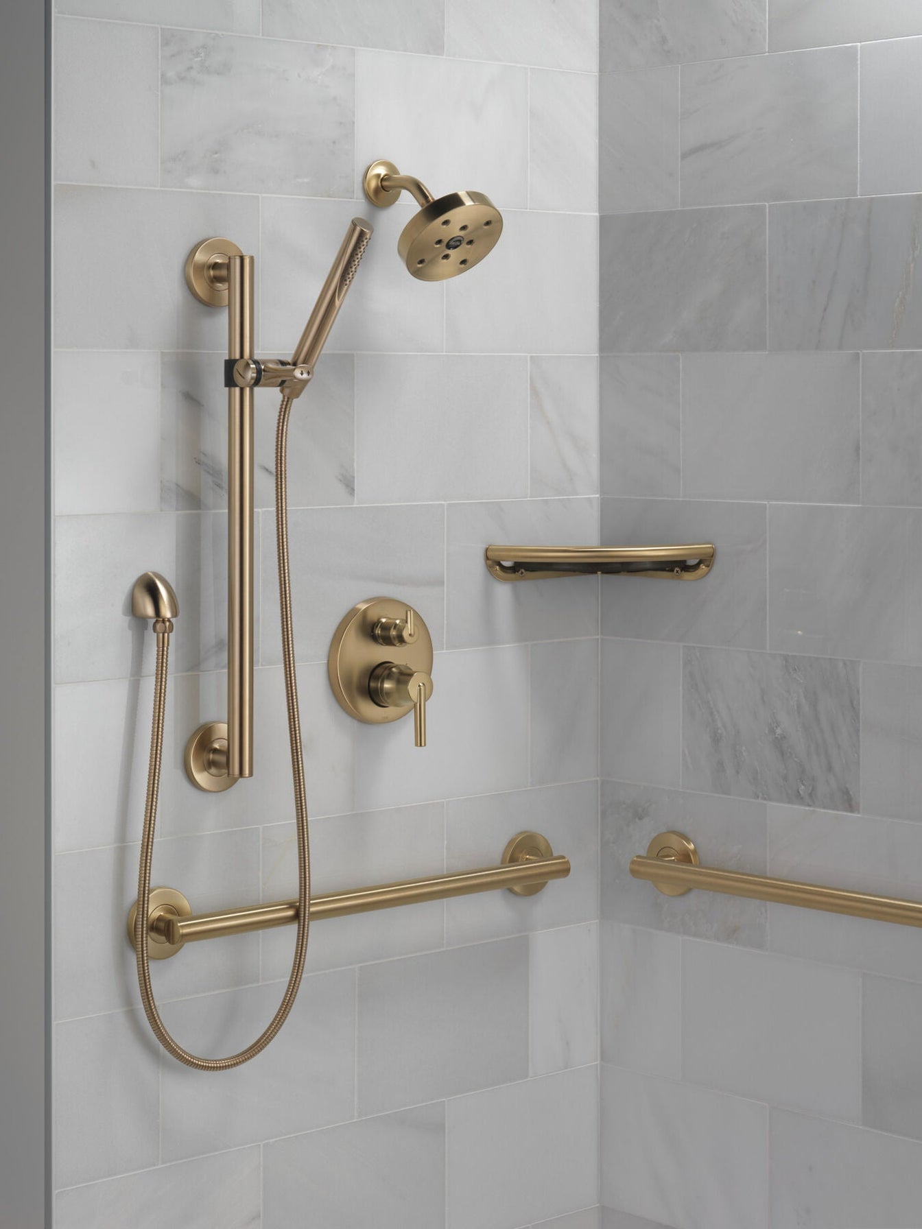 Delta BathSafety 24" Contemporary Decorative ADA Shower Grab Bar