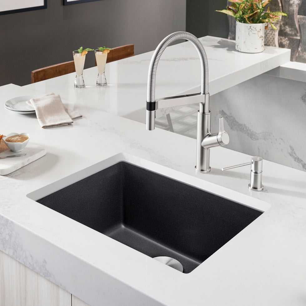 Blanco Precis Silgranit 24" Single Bowl Undermount Kitchen Sink