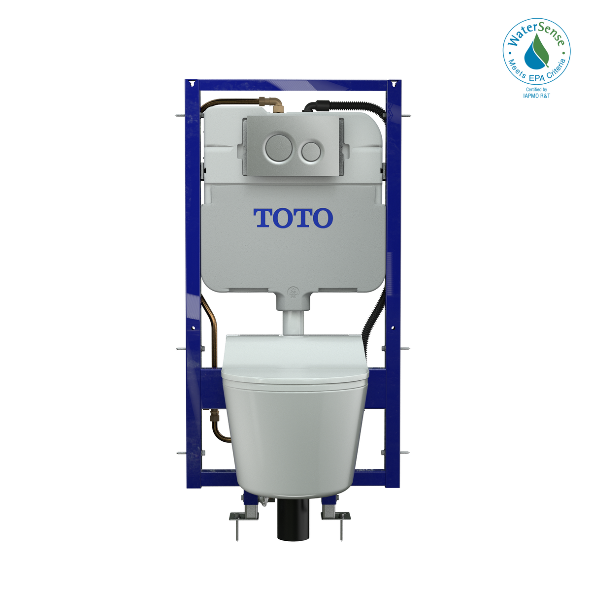 Toto Washlet+ Rp Wall Hung D Shape Toilet with Rw Bidet Seat and Duofi