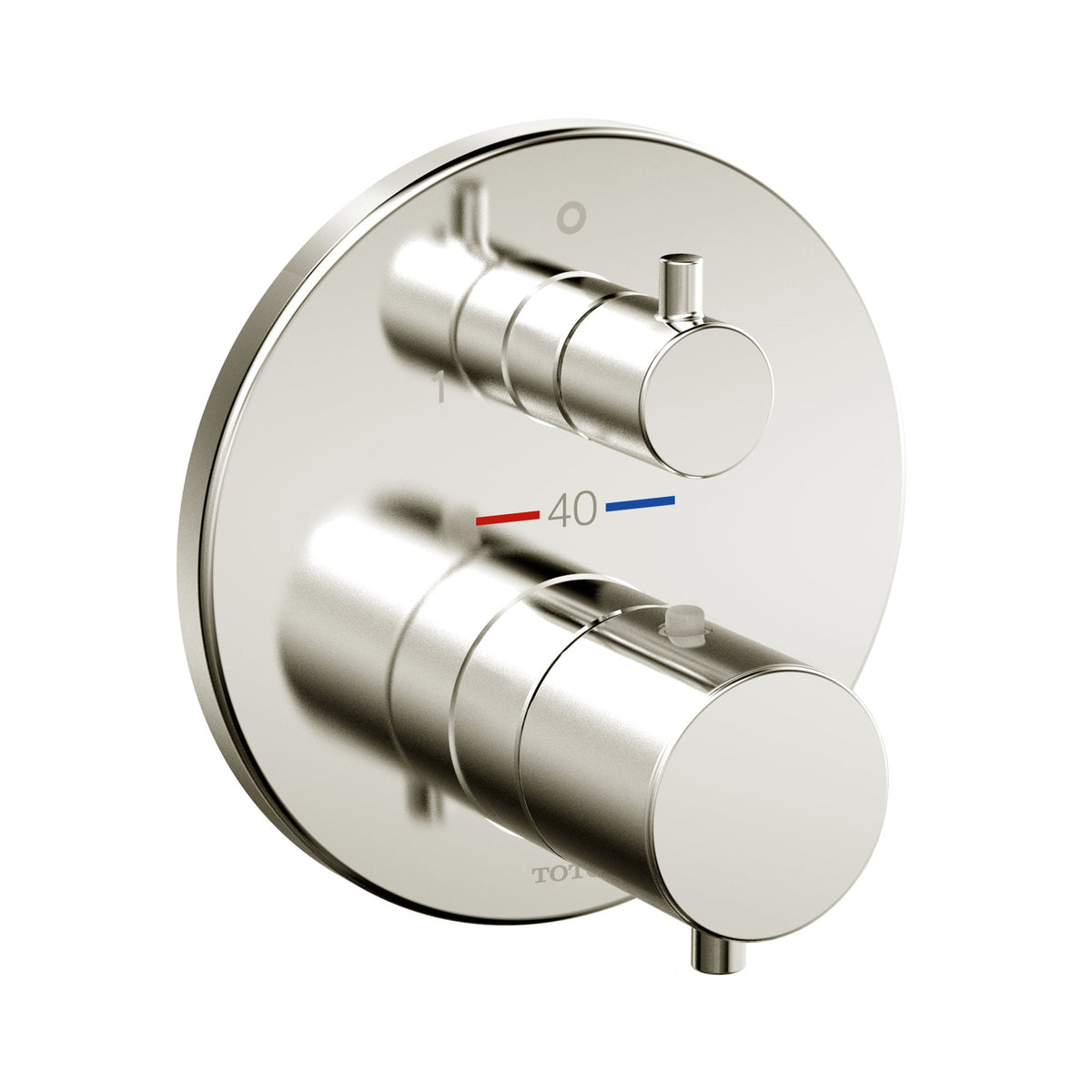 Toto Round Thermostatic Mixing Valve with Two Way Diverter Shower Trim