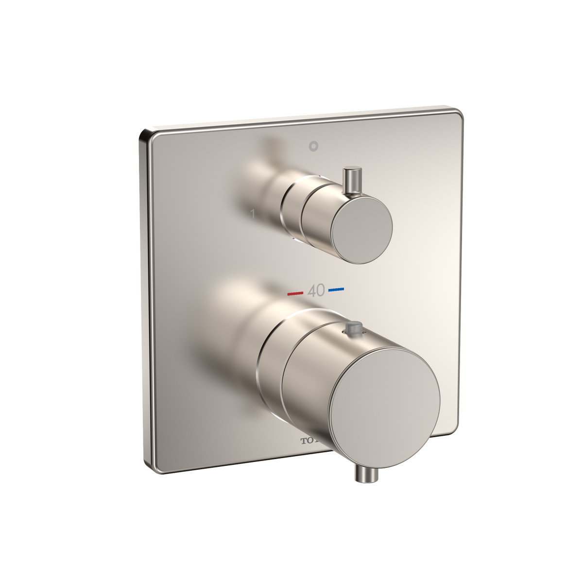 Toto Square Thermostatic Mixing Valve with Two Way Diverter Shower Tri