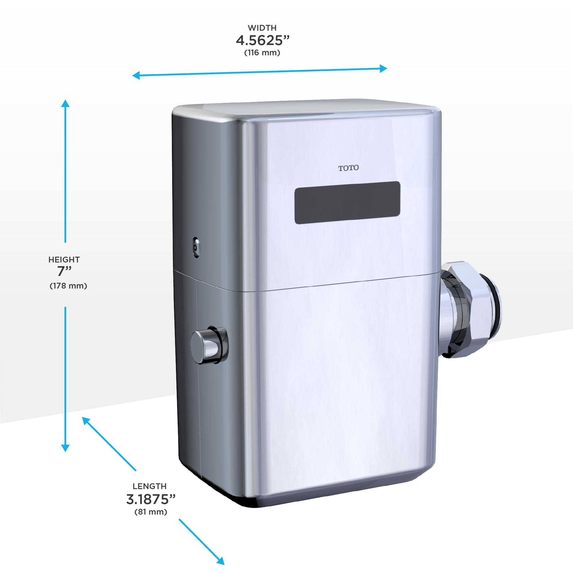 Toto Ecopower Touchless 1.0 GPF High Efficiency Toilet Flushometer Val